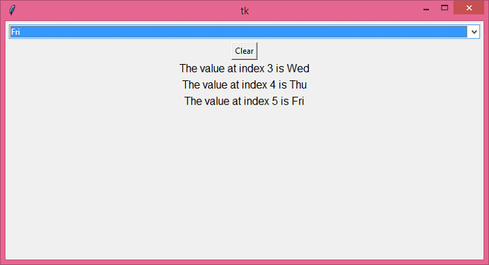 如何在 Tkinter Combobox 中获取选定选项的索引？ - 技术教程